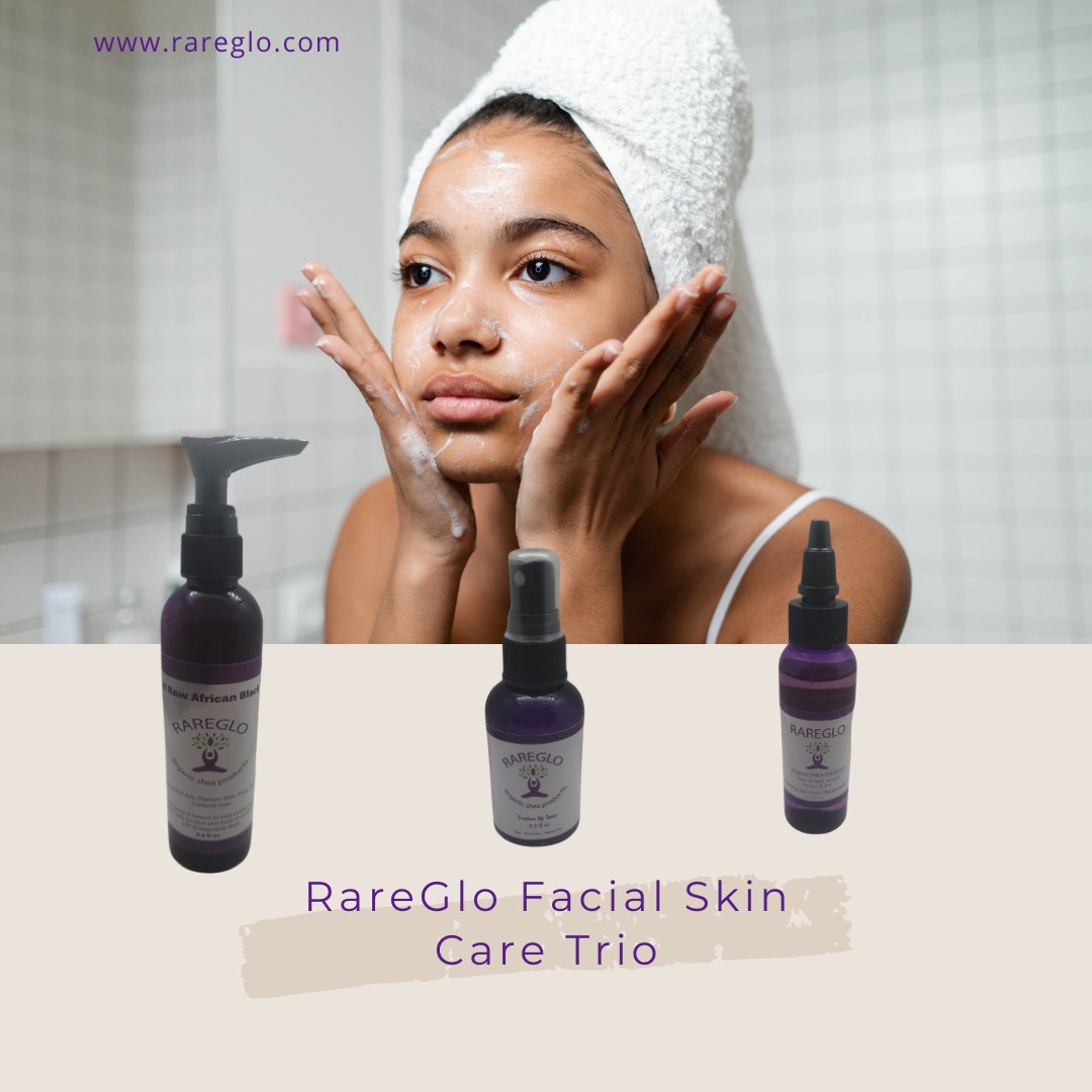 Facial GLO Skin Care Collection – RareGlo Organic Shea Products